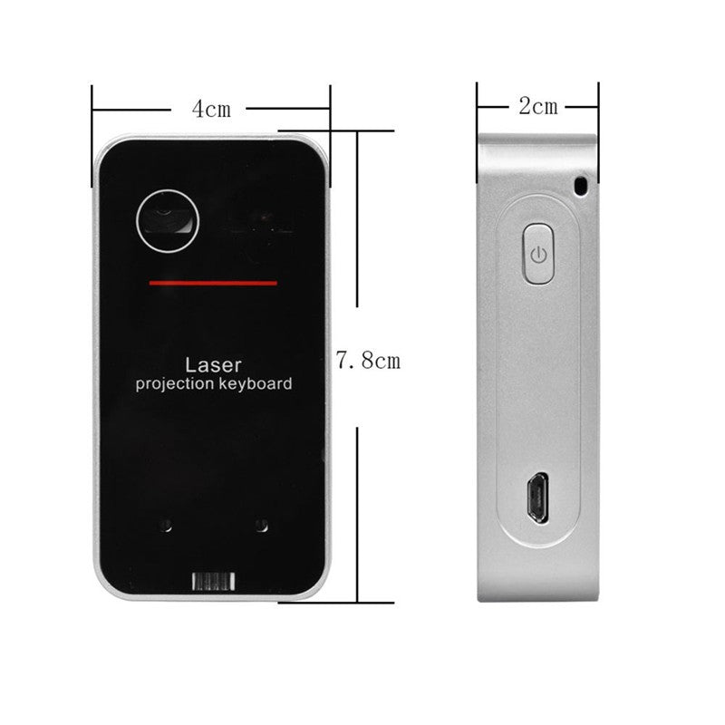 Laser Projection Bluetooth HID Virtual Keyboard tablet PCs, Smartphone ...